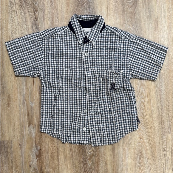 BNI | Shirts & Tops | Bni Blue And White Checkered Shirt | Poshmark